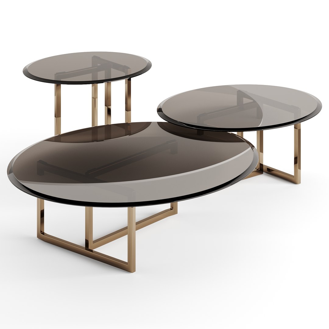 3D model Fendi Casa Ford Glass Table - TurboSquid 1891348