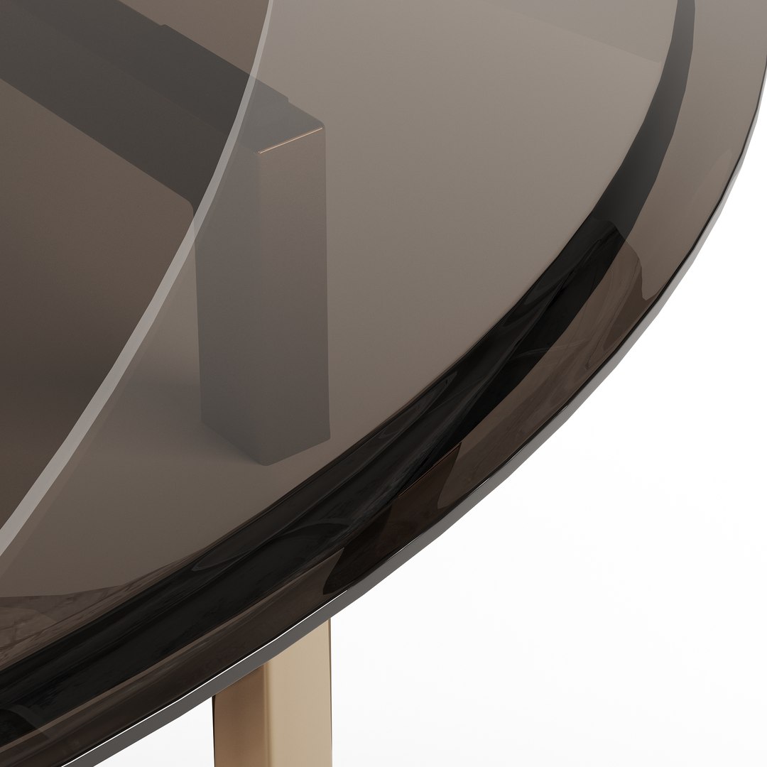 3D model Fendi Casa Ford Glass Table - TurboSquid 1891348