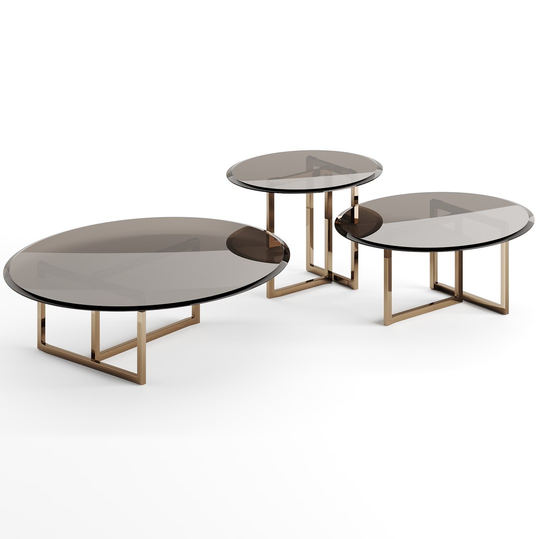 3D model Fendi Casa Ford Glass Table - TurboSquid 1891348