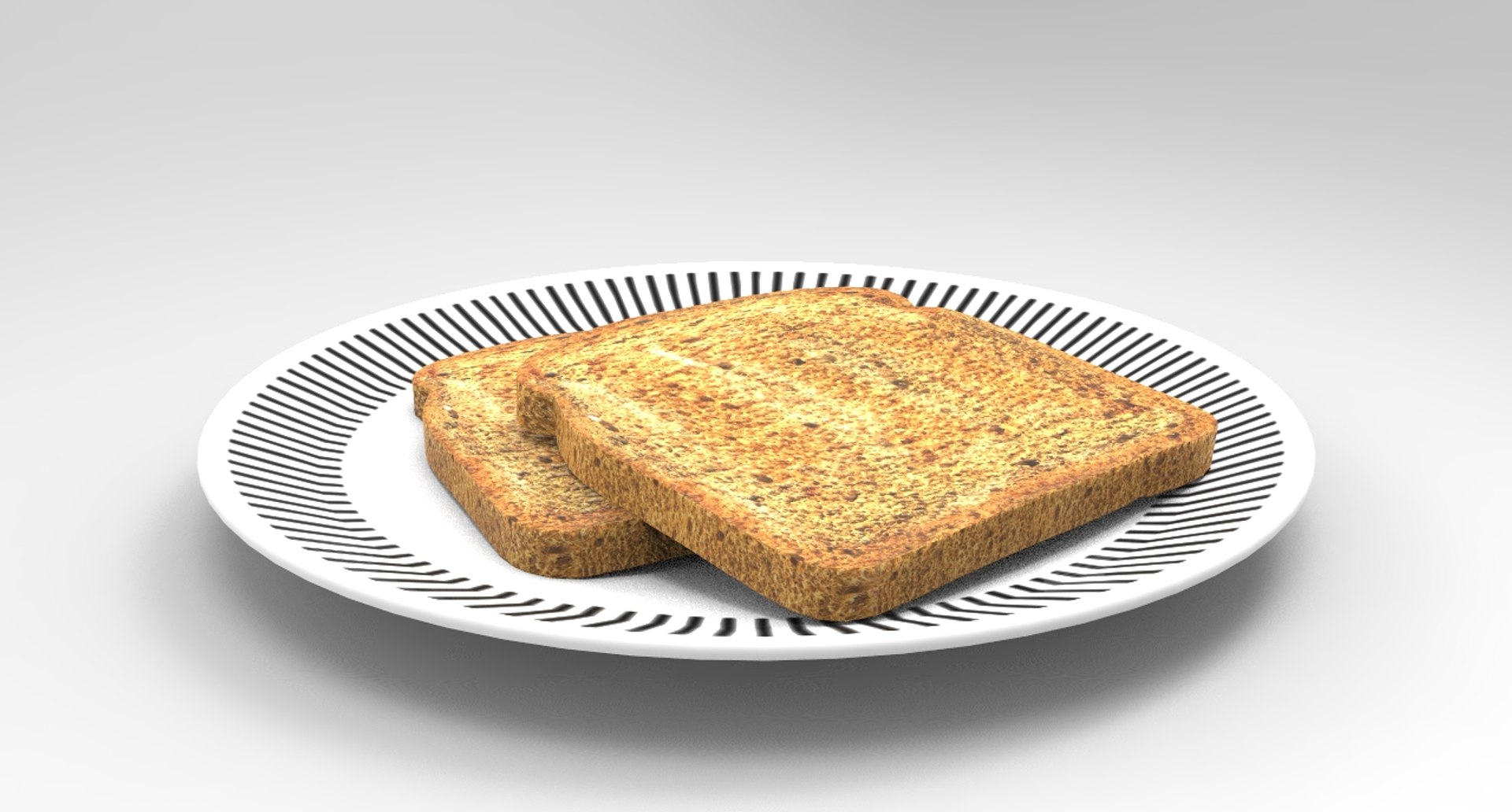 Bread Food Toast 3D Model - TurboSquid 1521343