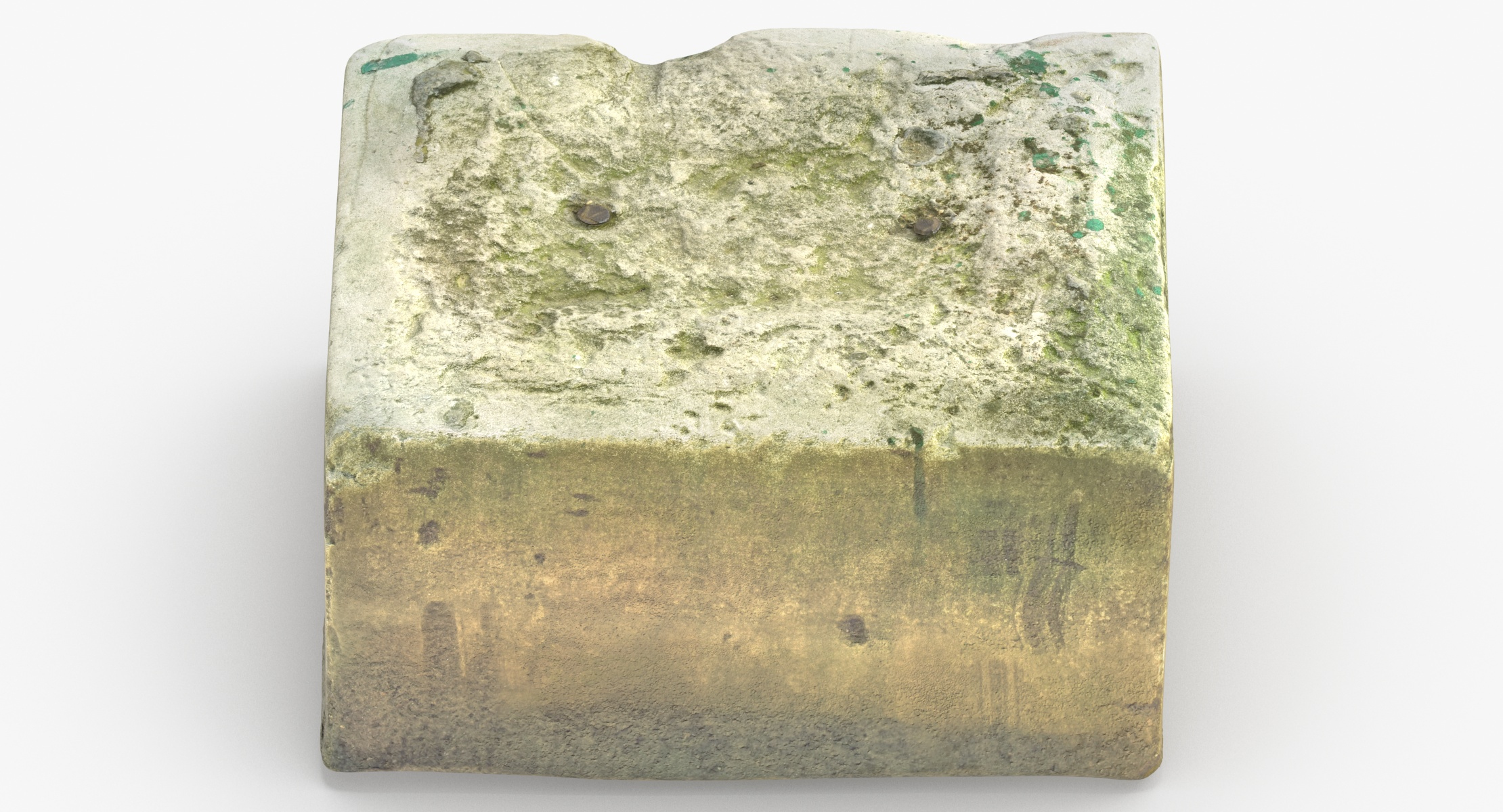 3D модель Старый бетонный блок 01 - TurboSquid 1513068