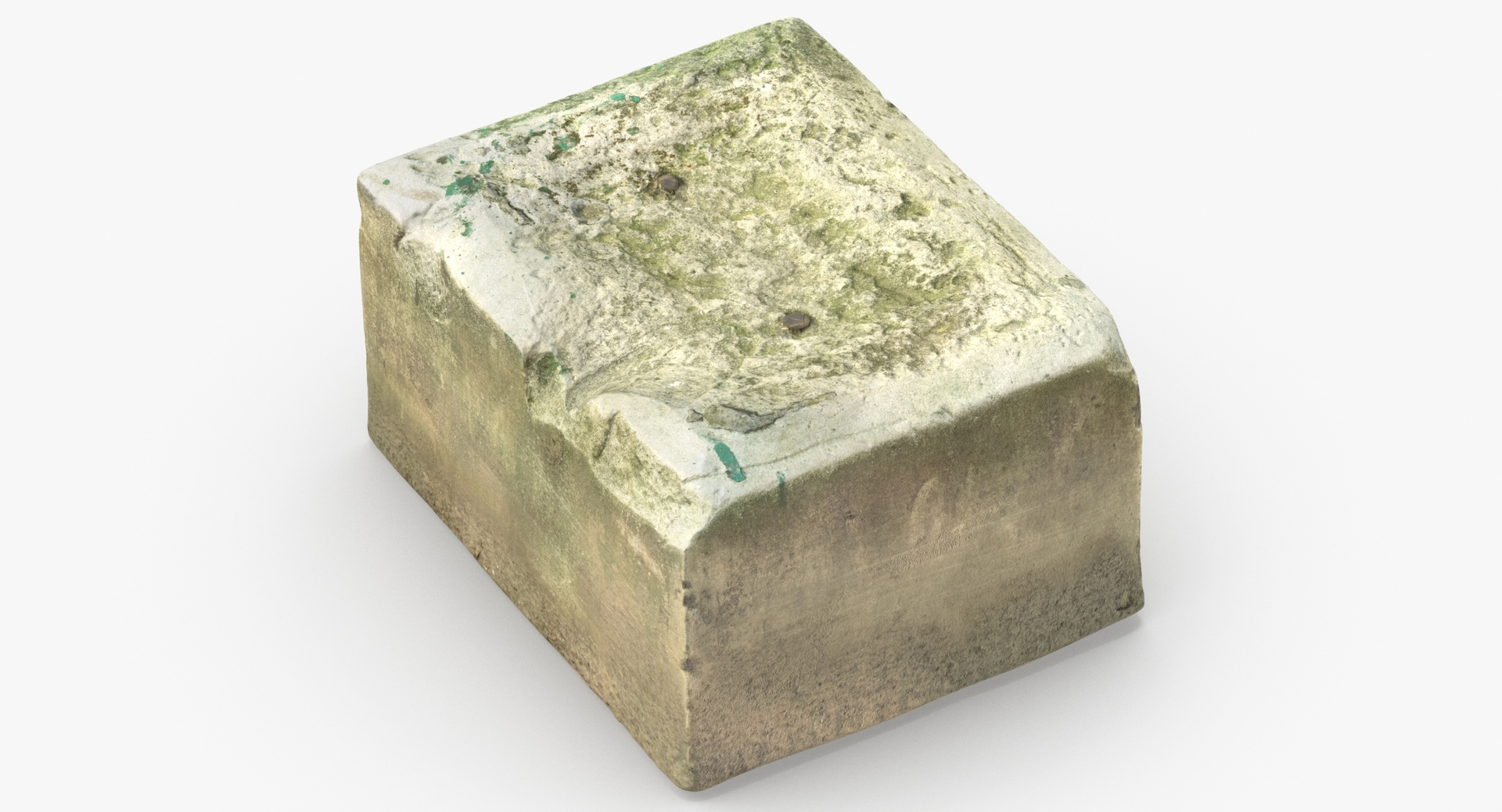 Old concrete block 01 3D model - TurboSquid 1513068