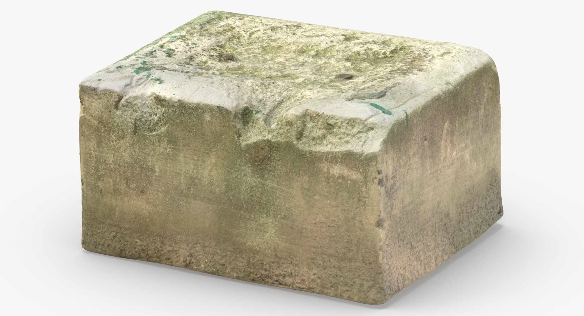 Old concrete block 01 3D model - TurboSquid 1513068