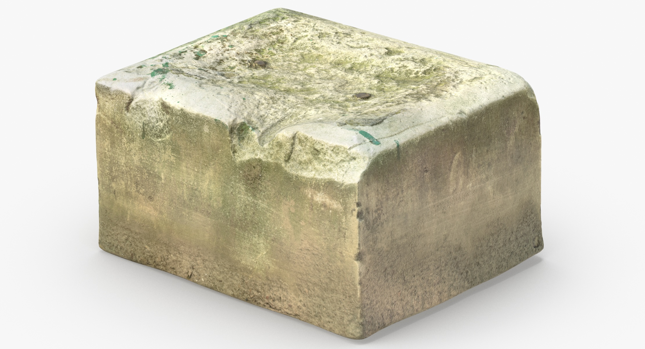Old concrete block 01 3D model - TurboSquid 1513068