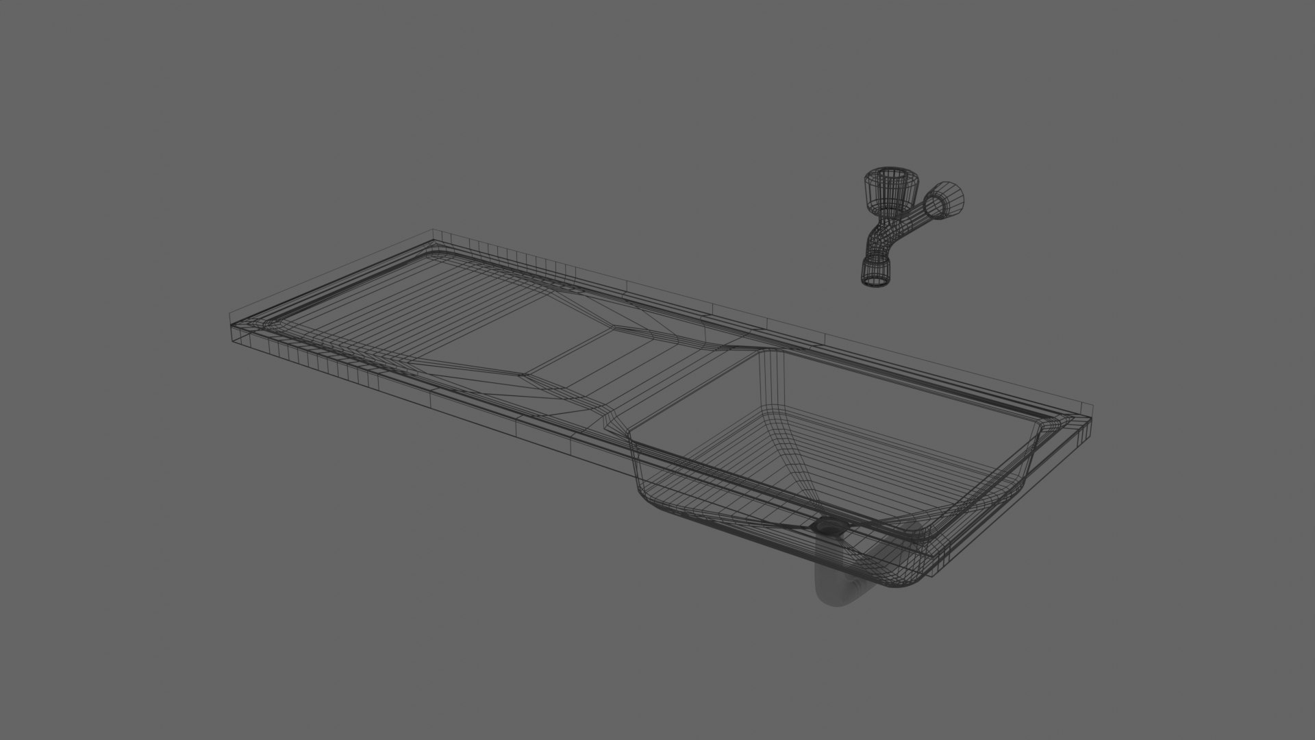 3D Small Kitchen Sink Model - TurboSquid 2167780