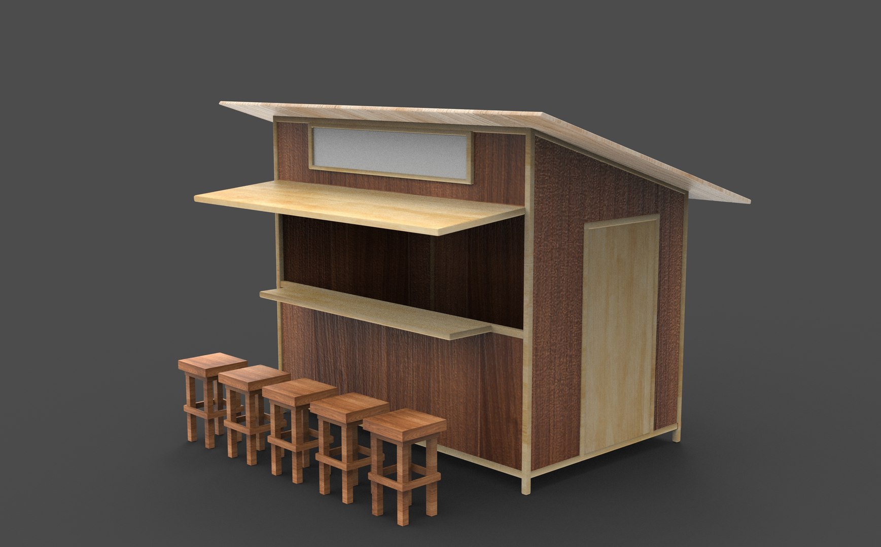 3D Kiosk Stand Food Booth - TurboSquid 2332012