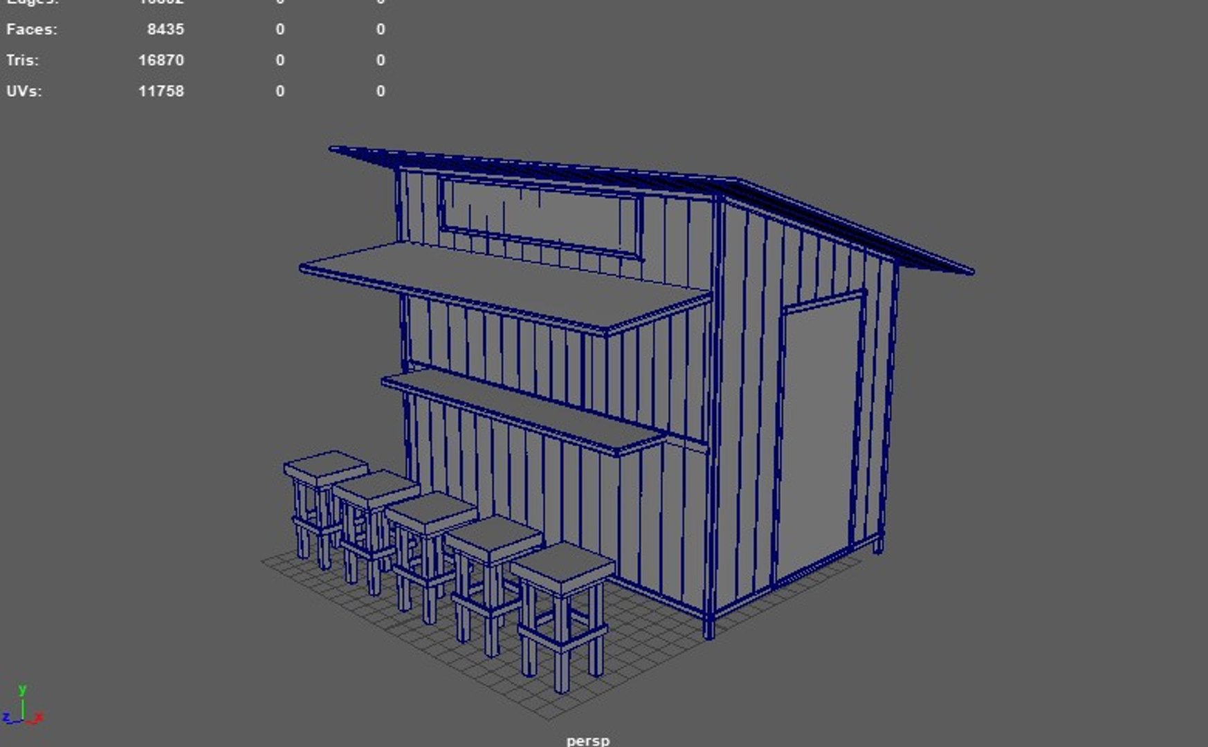 3D Kiosk Stand Food Booth - TurboSquid 2332012