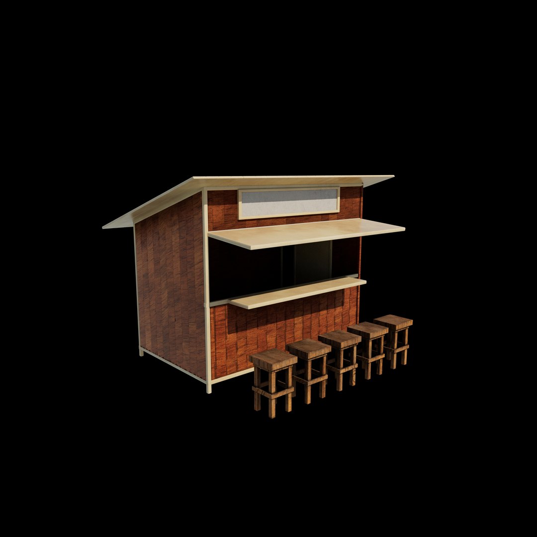 3D Kiosk Stand Food Booth - TurboSquid 2332012