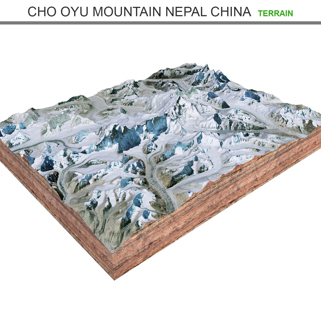3D Cho Oyu Mountain Nepal China Model - TurboSquid 2061380
