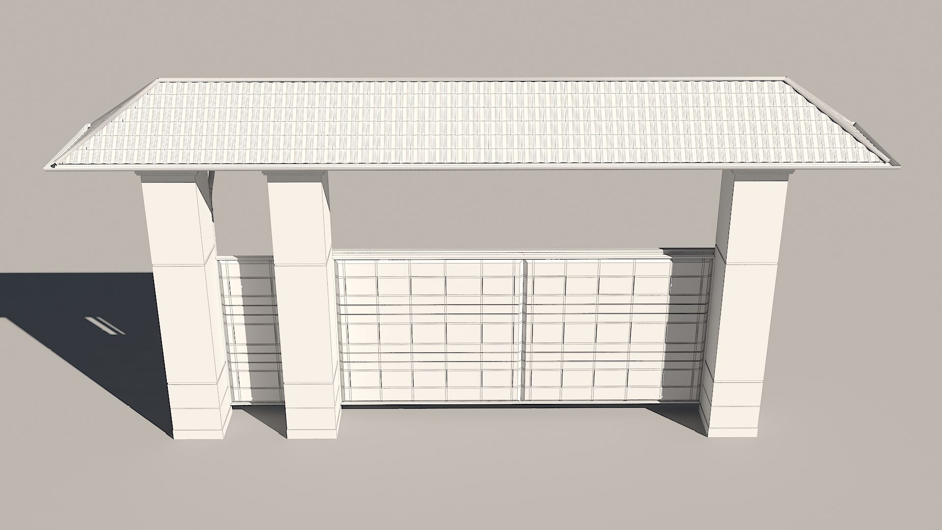 3D Gates Exterior Architecture - TurboSquid 1601517