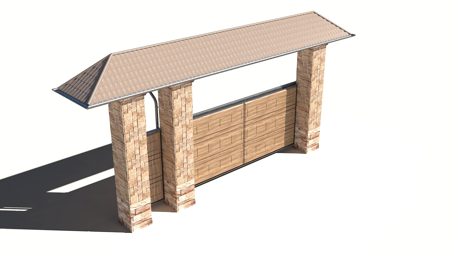 3D Gates Exterior Architecture - TurboSquid 1601517