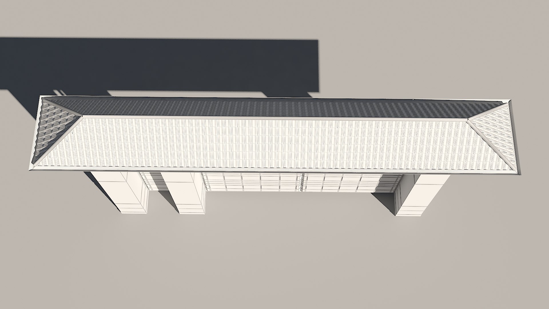 3D Gates Exterior Architecture - TurboSquid 1601517