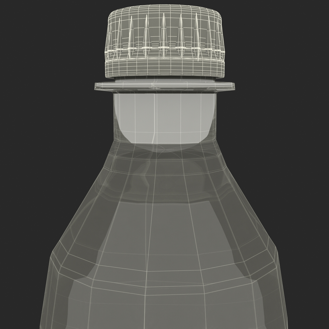 3d fanta pineapple bottle model