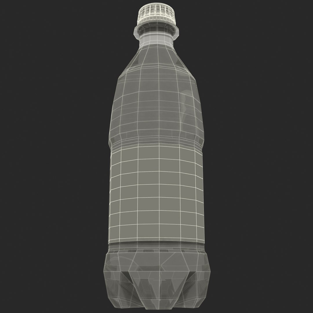3d fanta pineapple bottle model