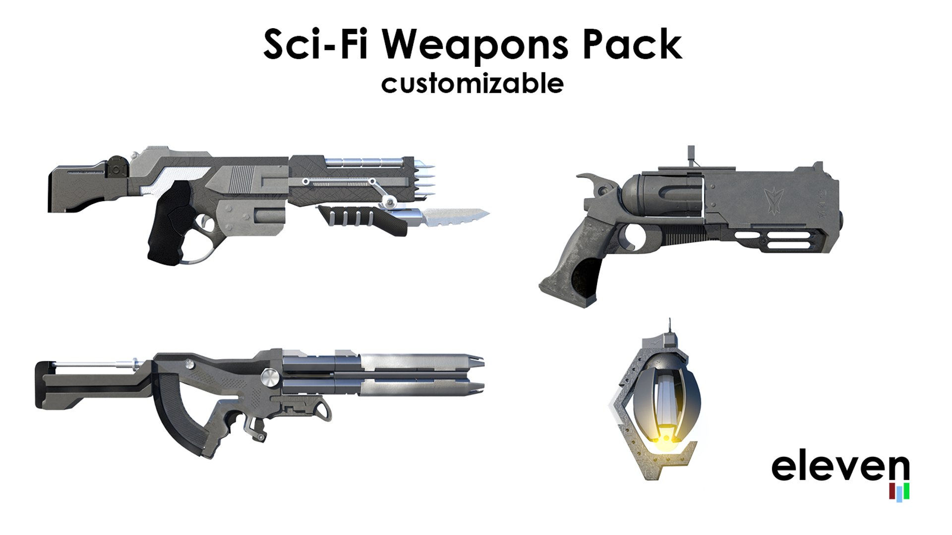 Sci-fi Weapon Pack 3D - TurboSquid 1322516