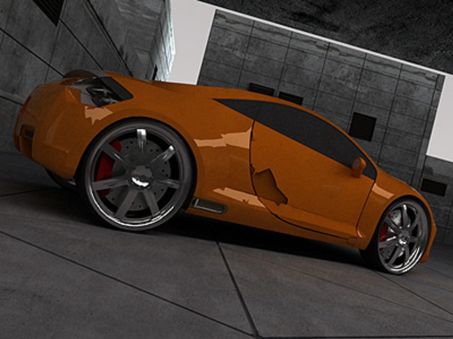 3d Model Mitsubishi Eclipse Concept-e Stage