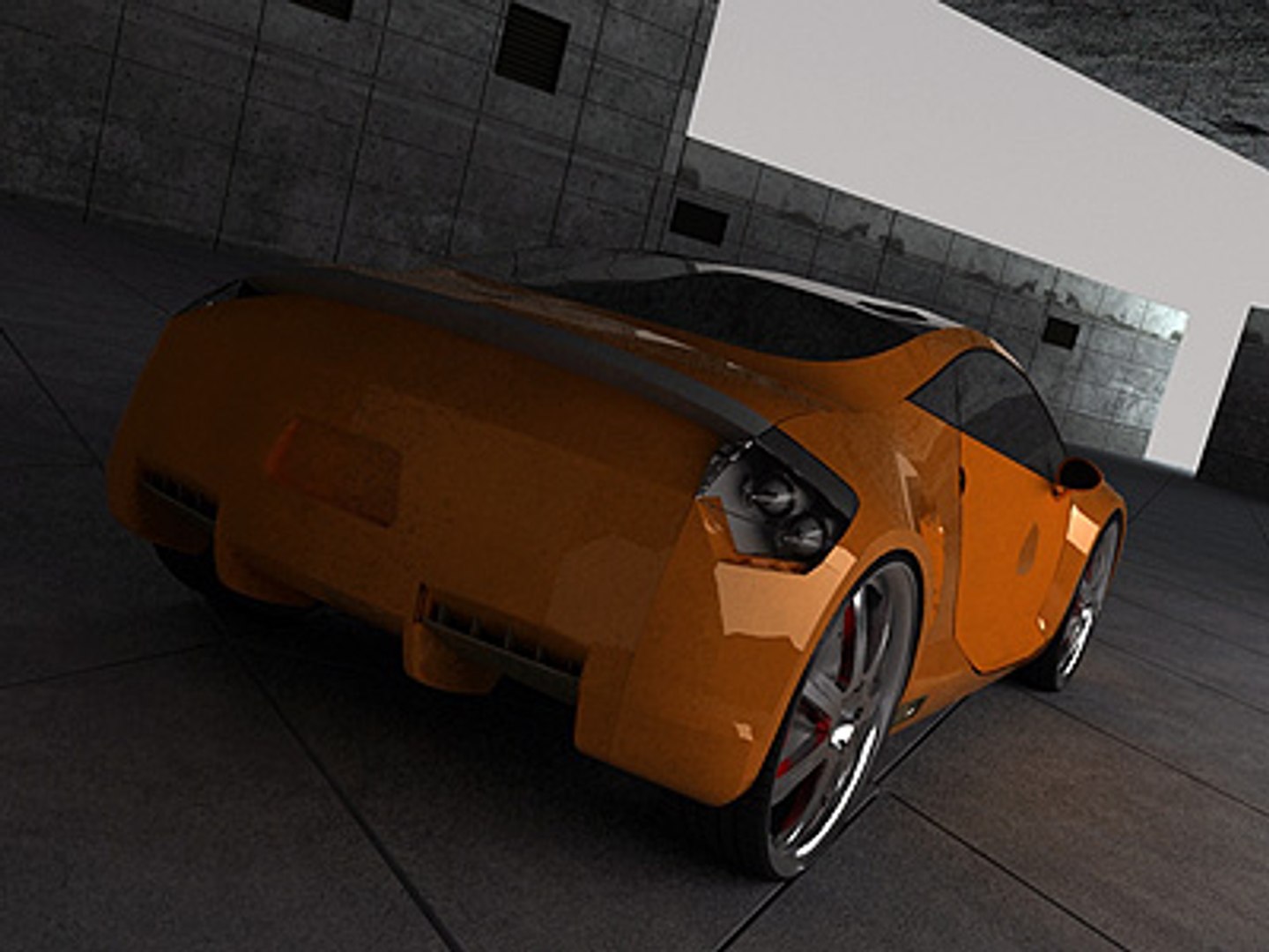 3d Model Mitsubishi Eclipse Concept-e Stage