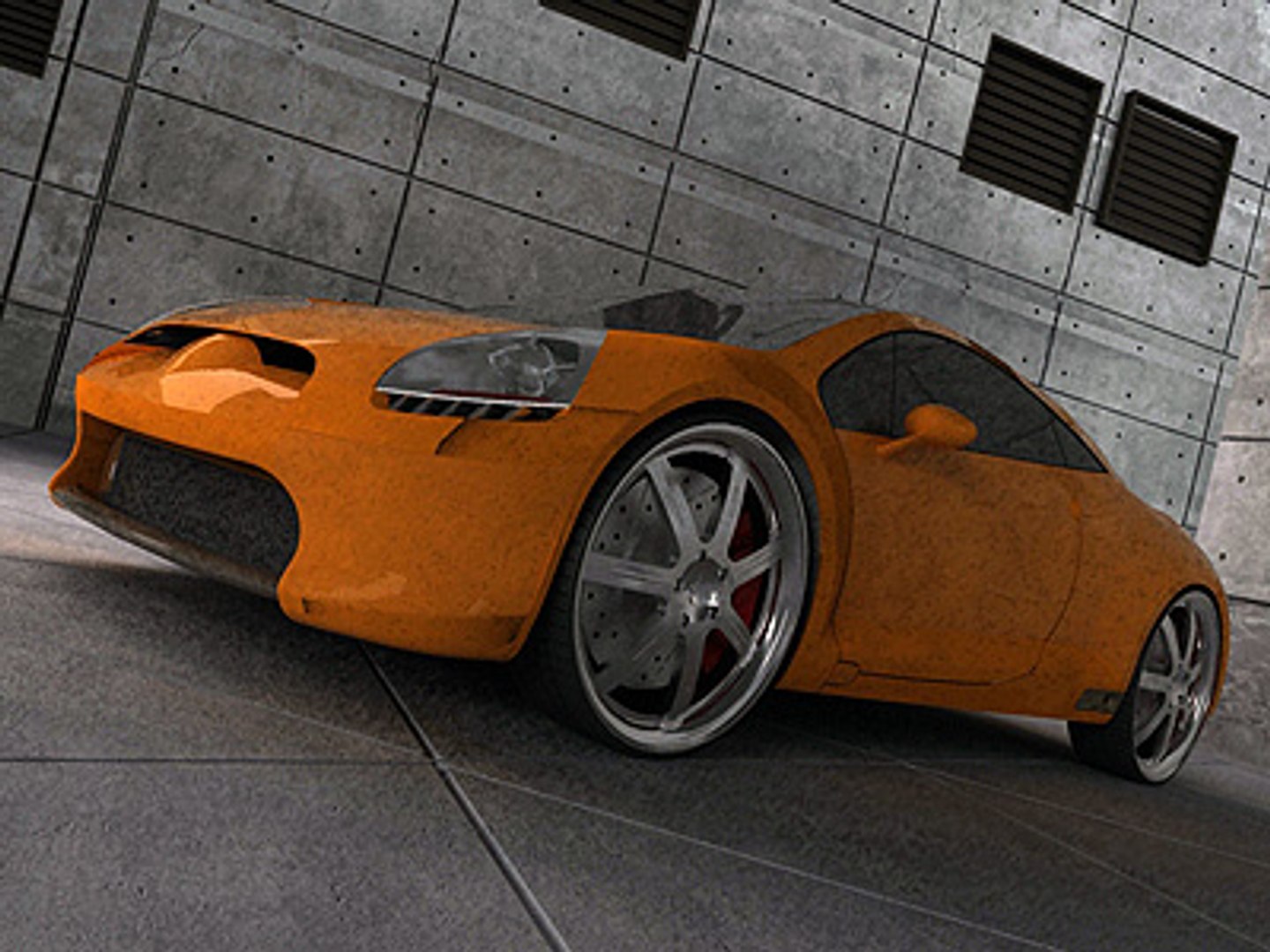 3d Model Mitsubishi Eclipse Concept-e Stage