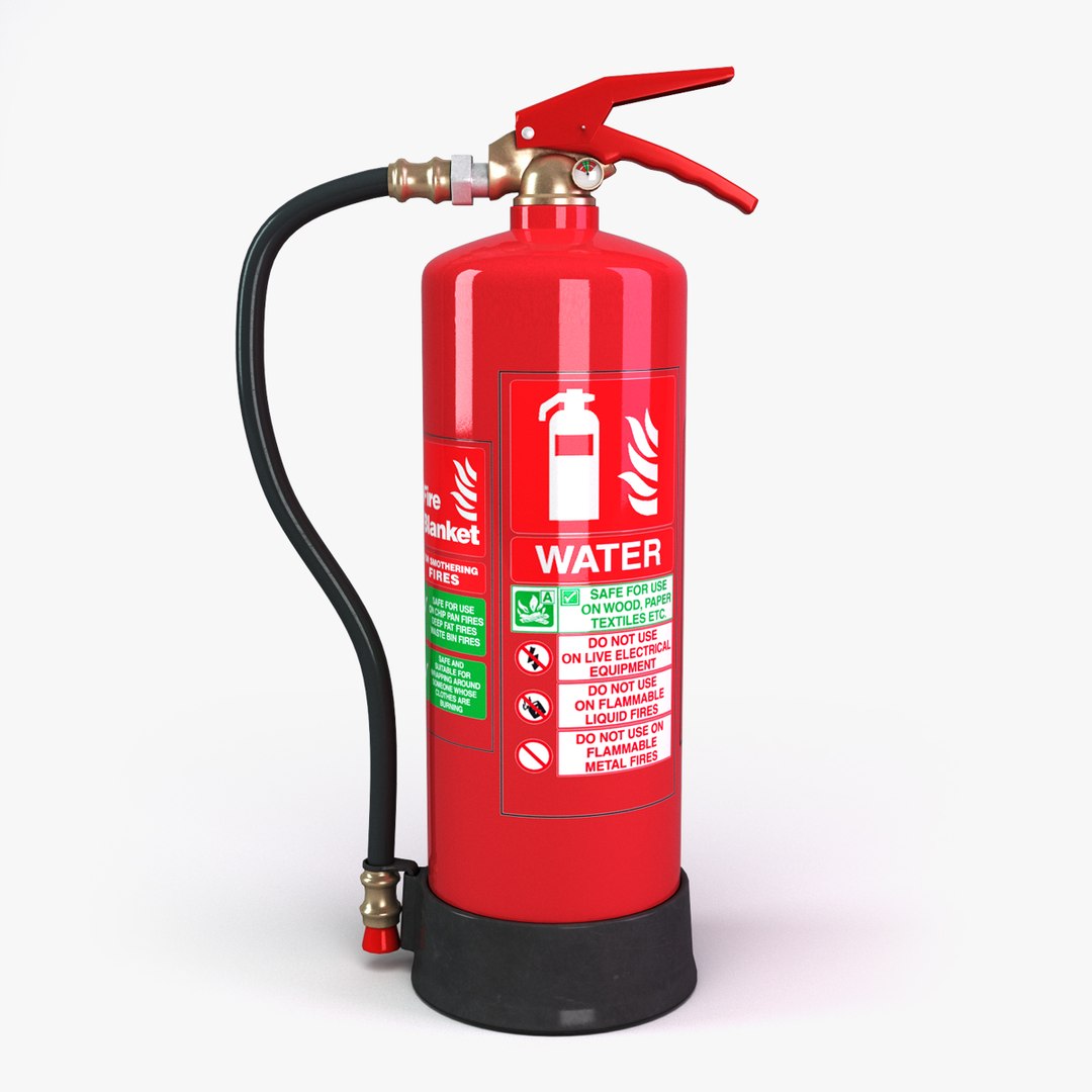 3D Water Extinguisher - TurboSquid 1700112