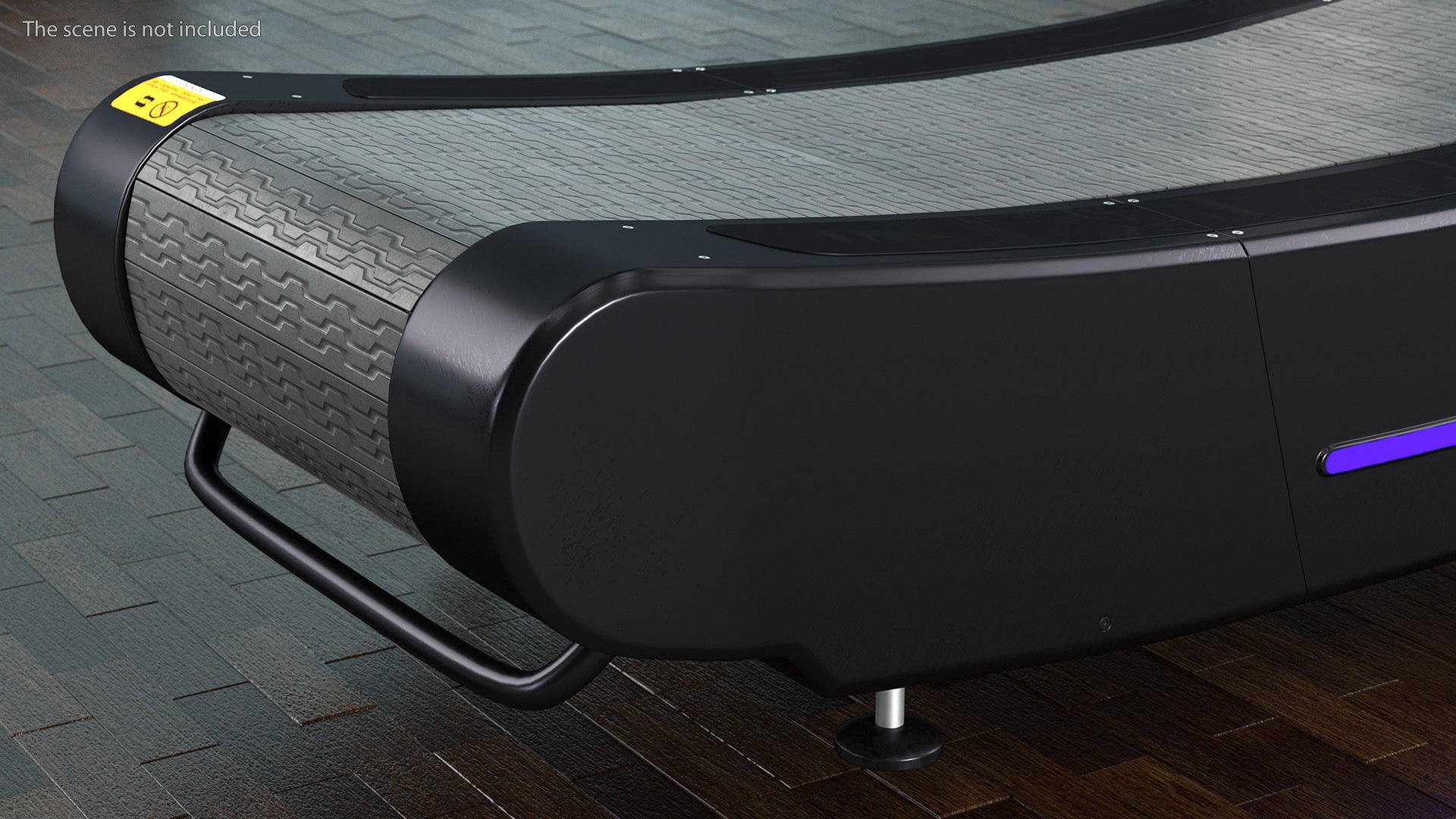 3D Curved Crossfit Treadmill Model - TurboSquid 1821617