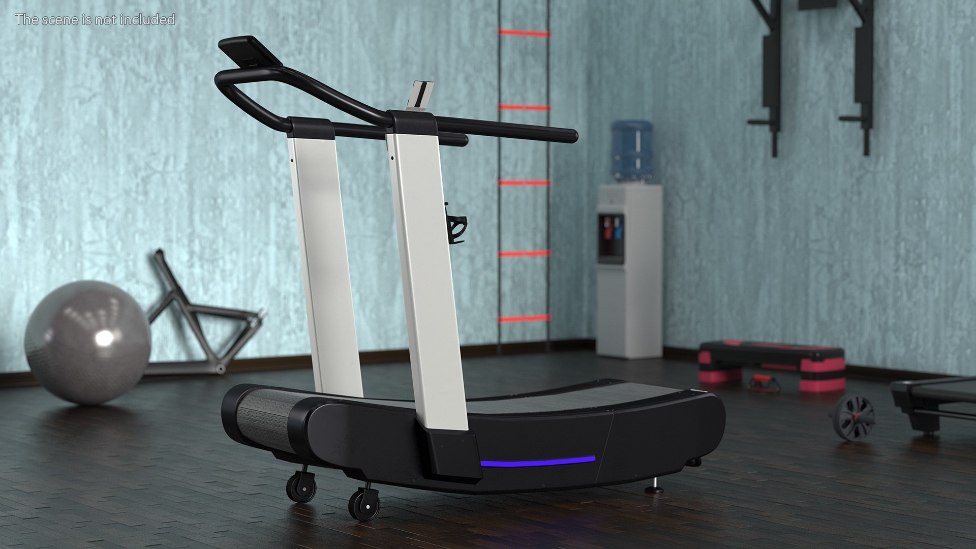3D Curved Crossfit Treadmill Model - TurboSquid 1821617