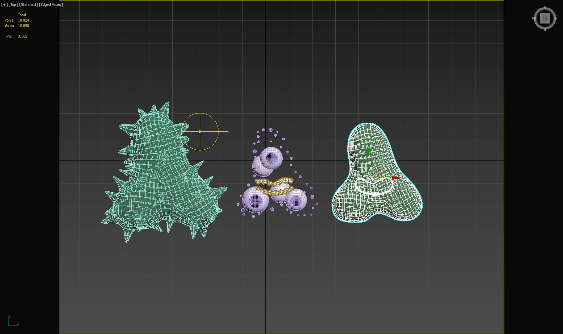 3D Cartoon Bacteria - TurboSquid 1859357