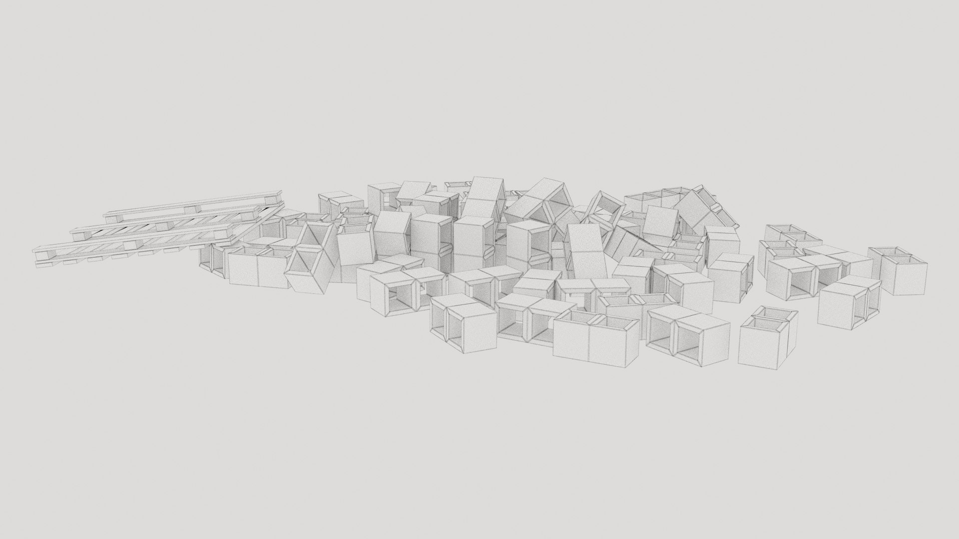 Concrete Bricks Pallet 2 Model - TurboSquid 1949347
