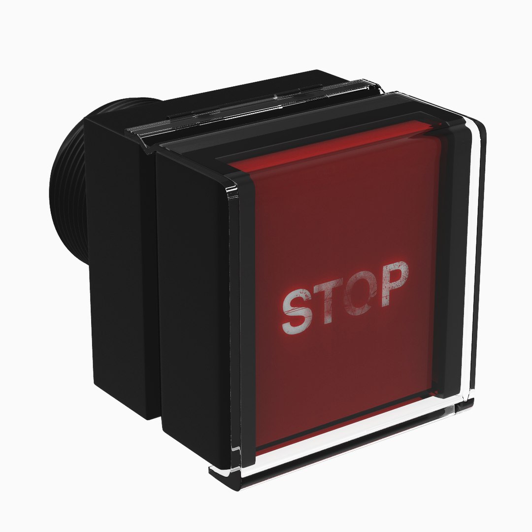 3D Stop Push-button - TurboSquid 1204886