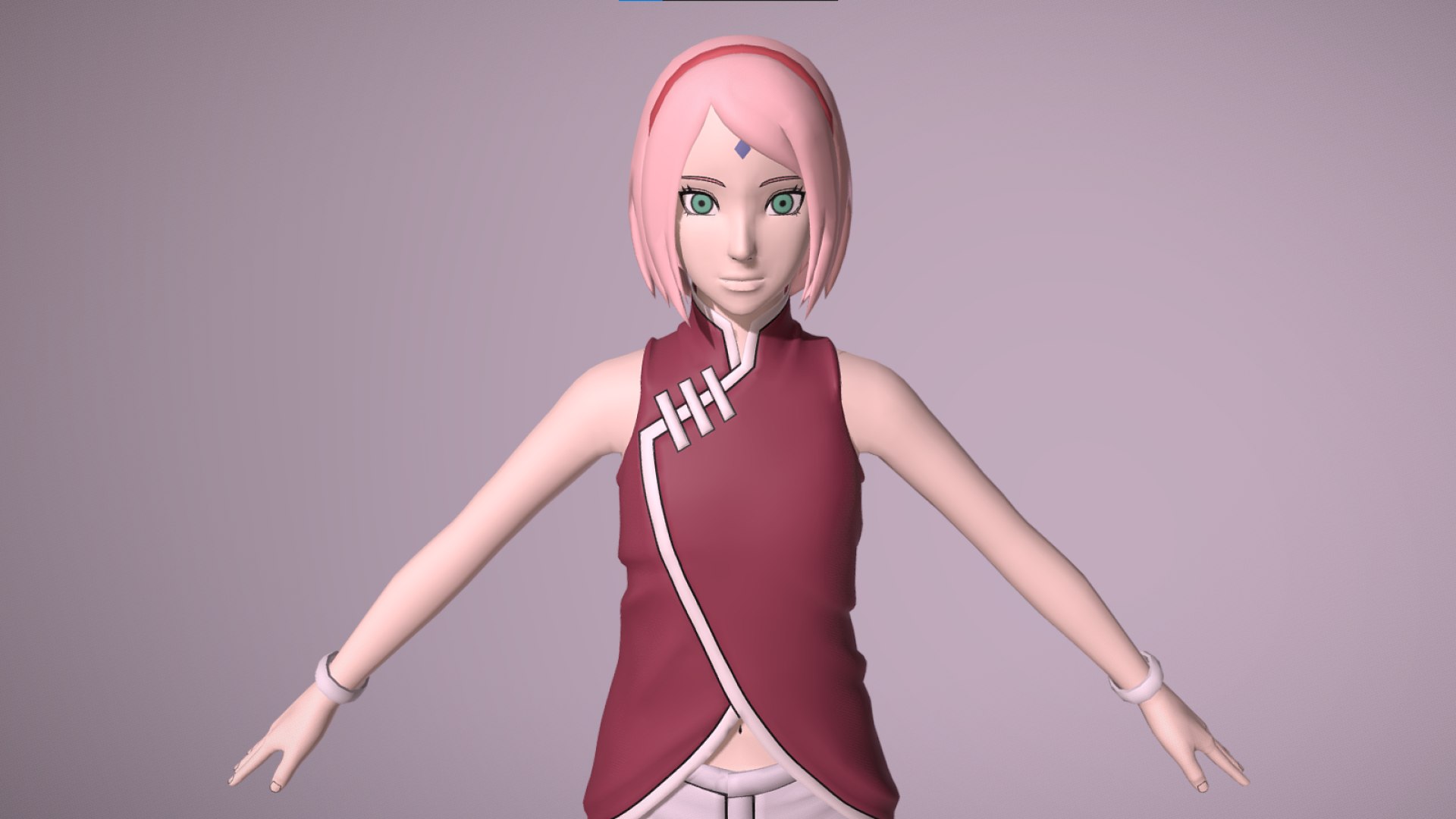 3D Model Sakura Haruno - Naruto Shippuden - TurboSquid 2247371
