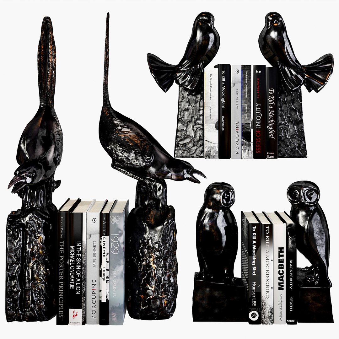 Birds Bookends Set 3D Model - TurboSquid 2087530