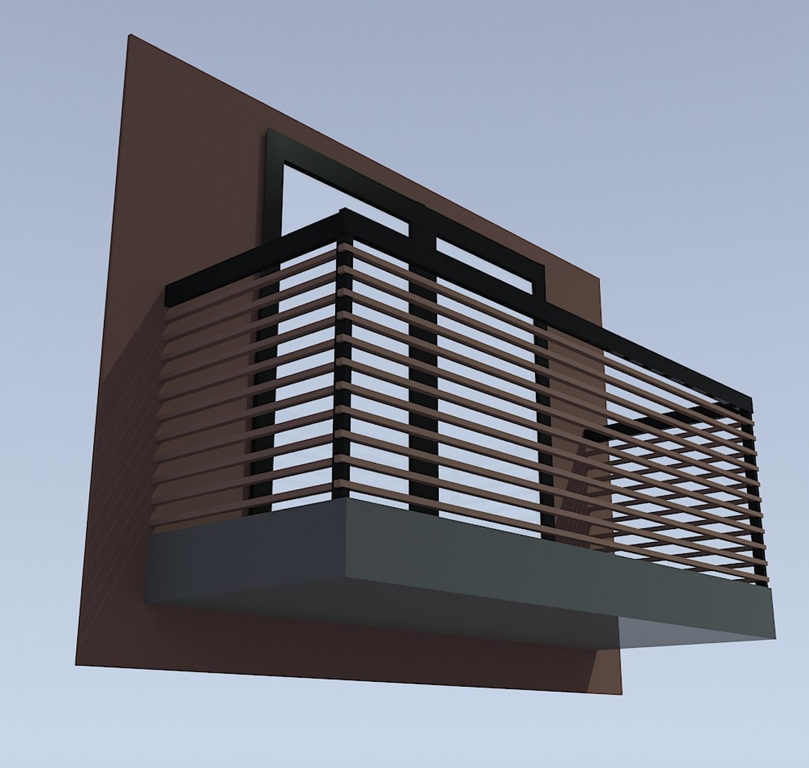 Hi-tech Style Balcony Max
