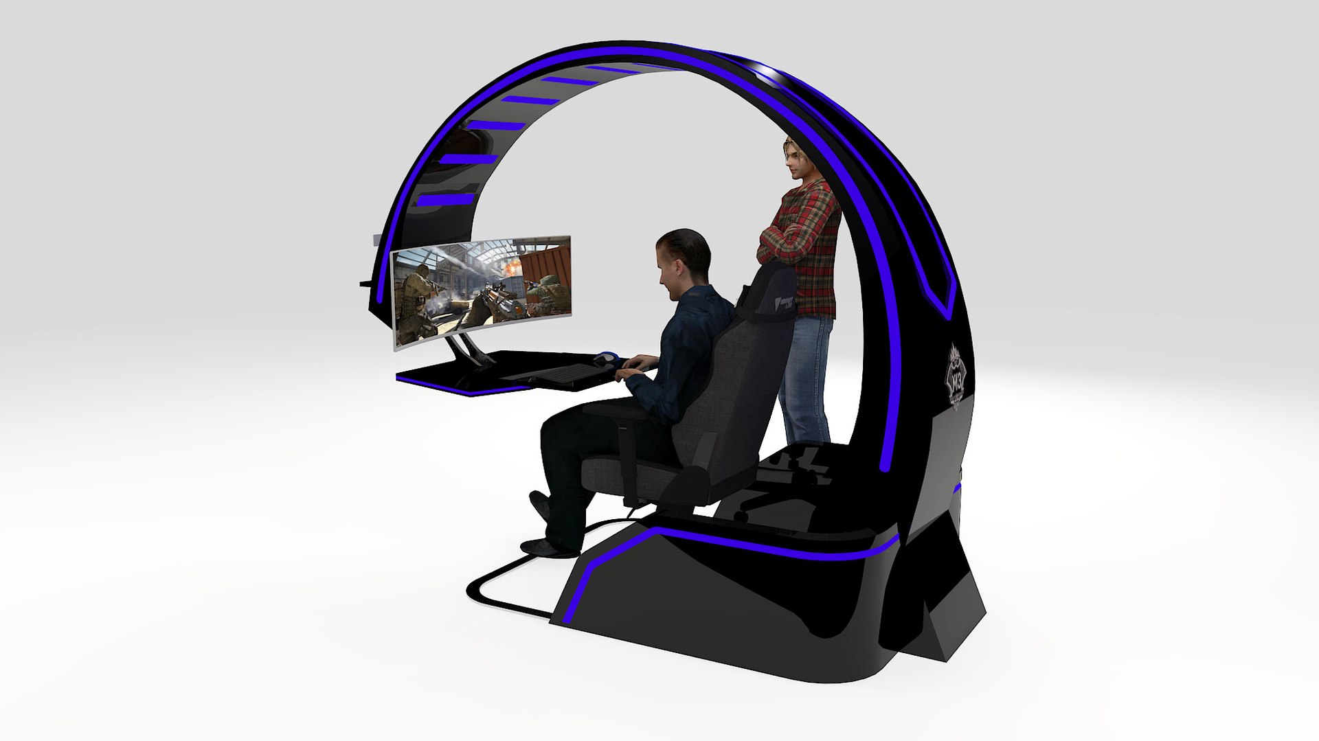 3D Mobile Gaming Pod Concept01 - TurboSquid 1839851