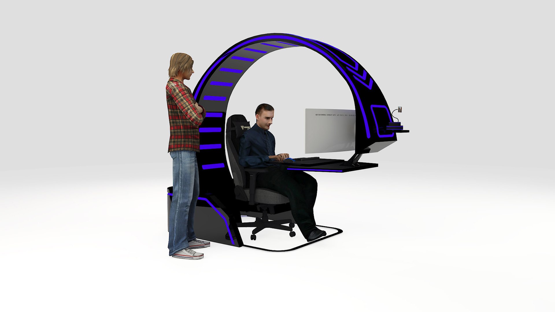 3D Mobile Gaming Pod Concept01 - TurboSquid 1839851