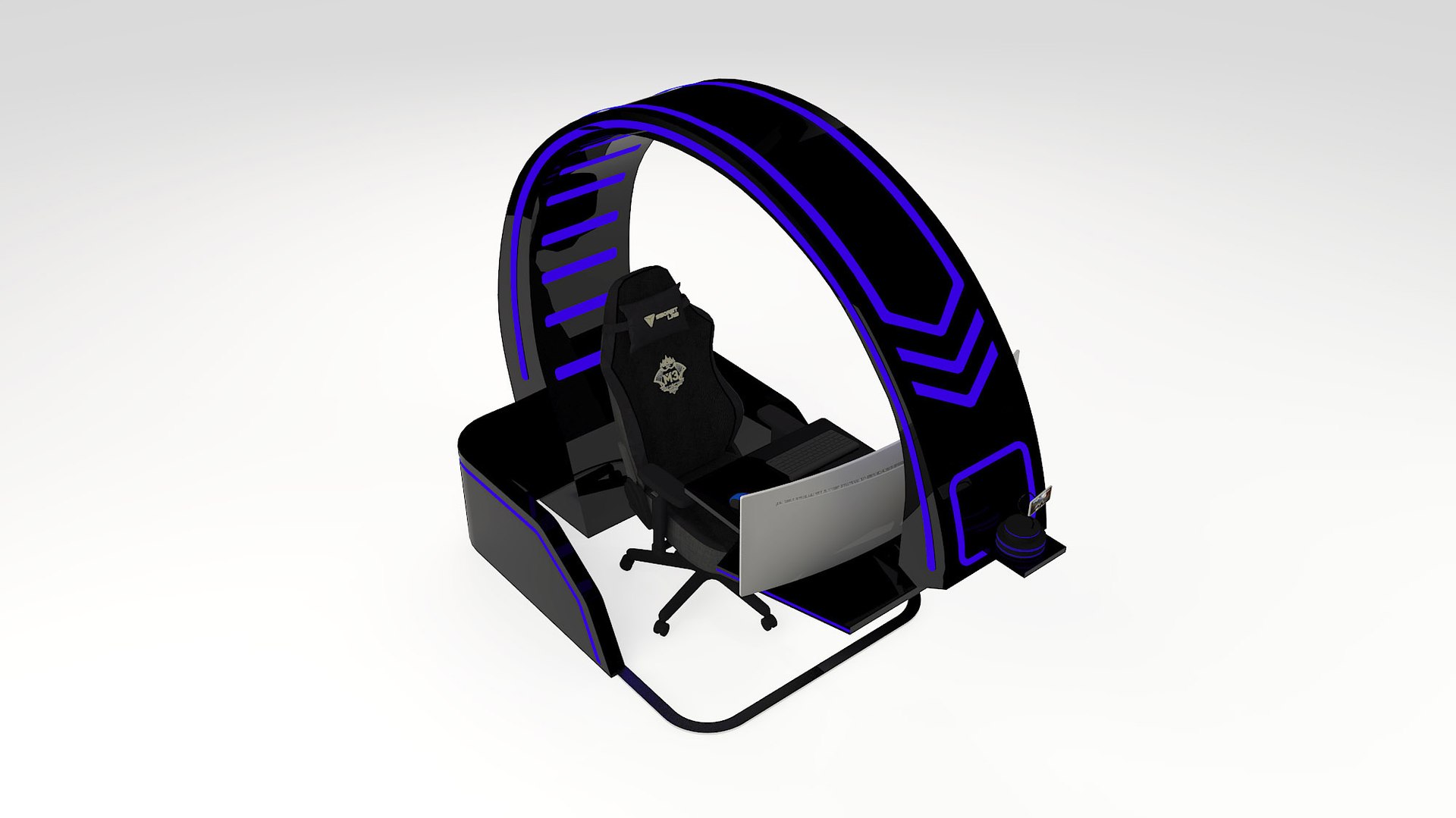 3D Mobile Gaming Pod Concept01 - TurboSquid 1839851