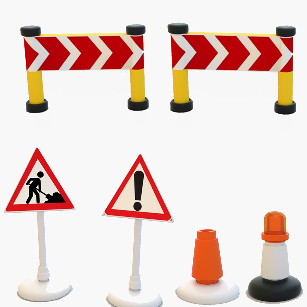 Free Lego Stop Signs Model - TurboSquid 1797696