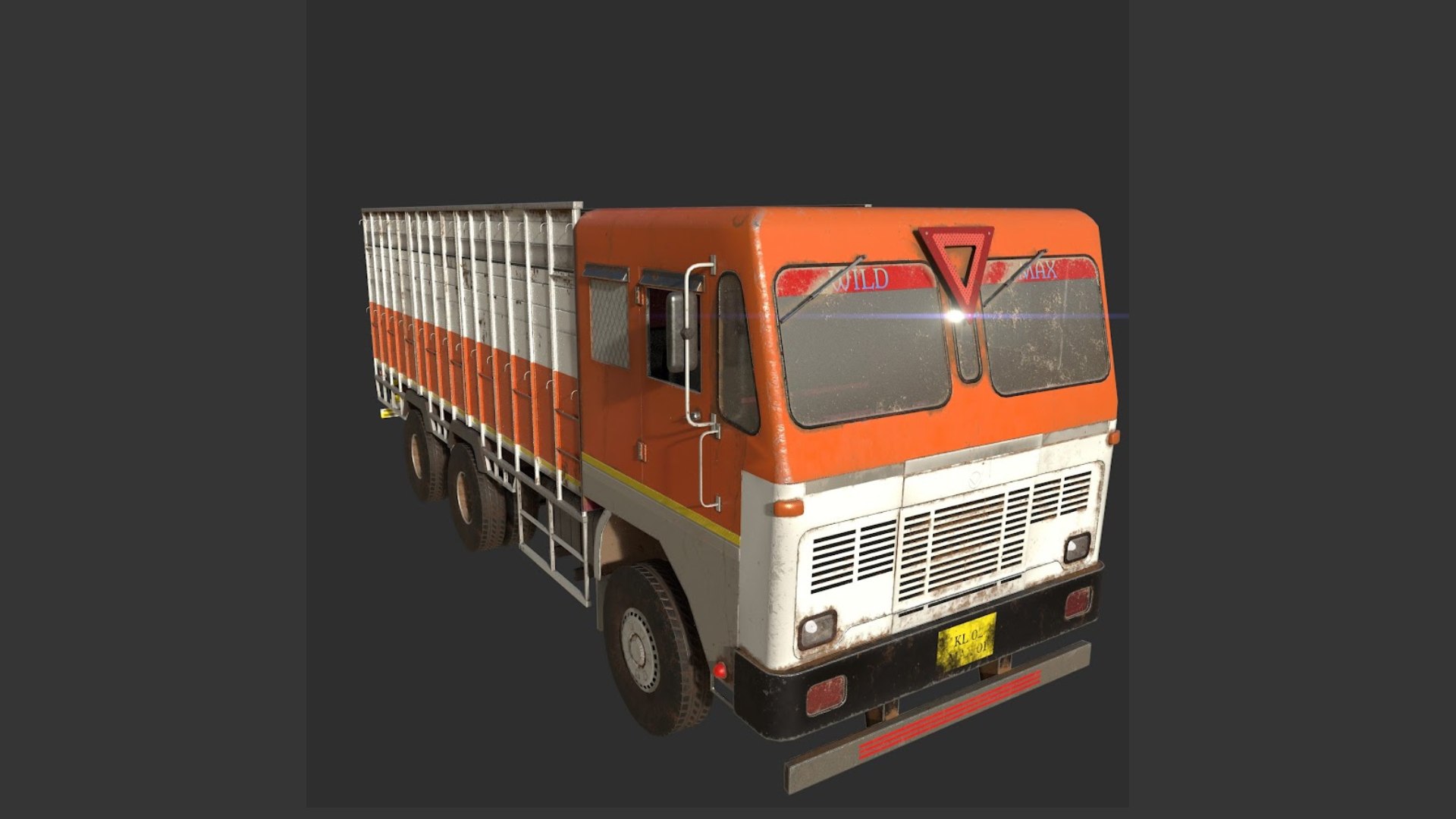 Indian Lorry Heavy Carrier Truck Model - TurboSquid 2135340