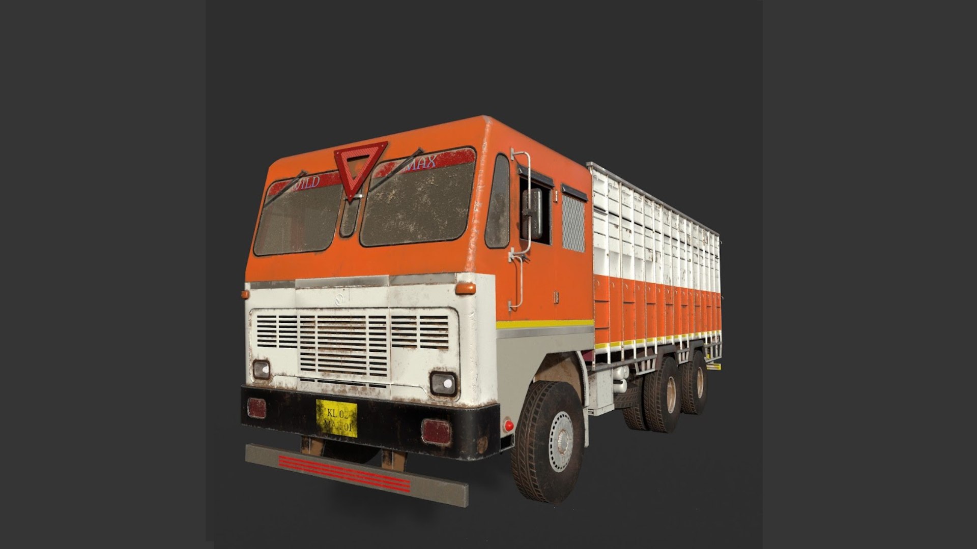 Indian Lorry Heavy Carrier Truck Model - TurboSquid 2135340