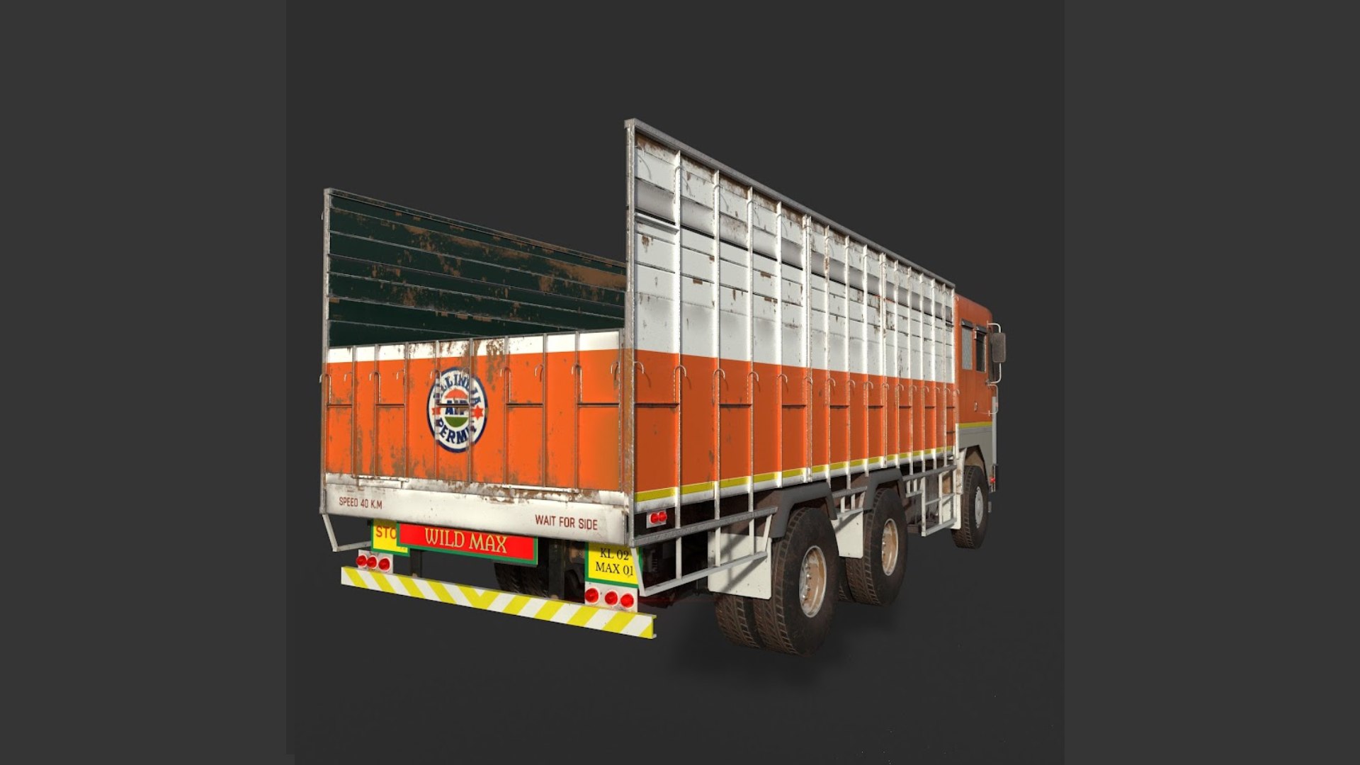 Indian Lorry Heavy Carrier Truck Model - TurboSquid 2135340