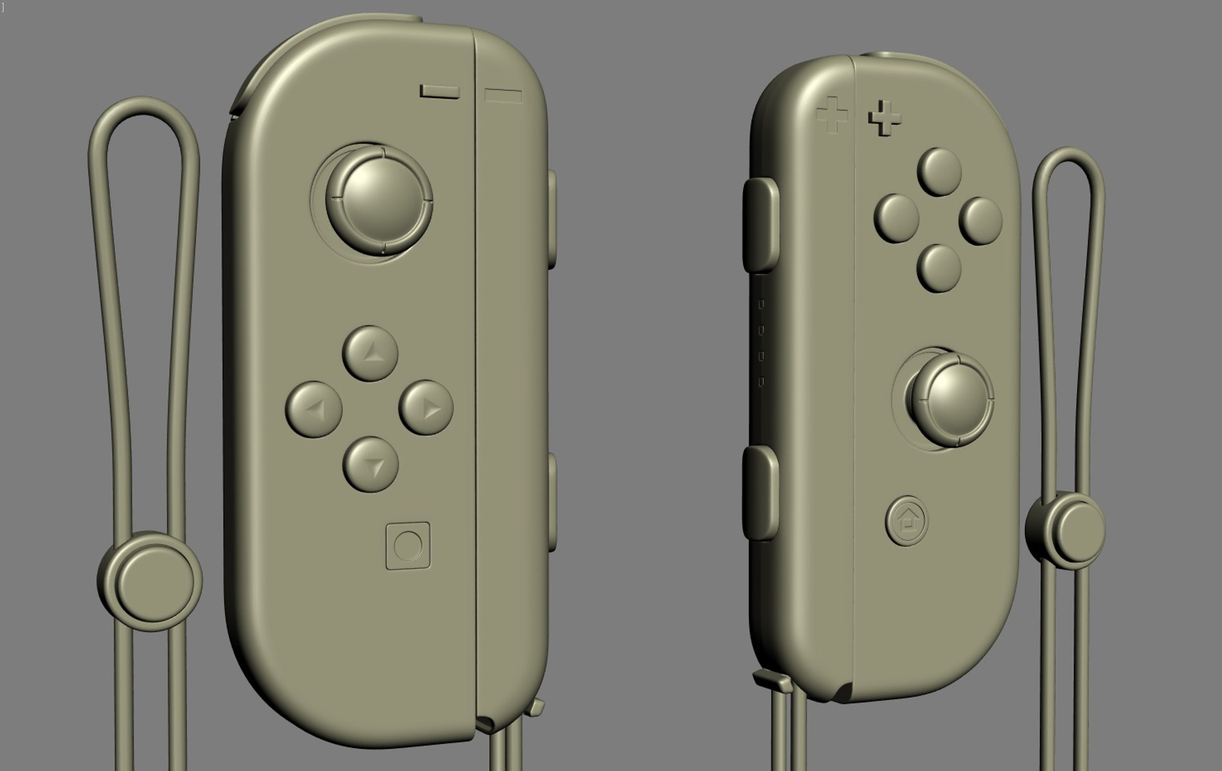 3D Nintendo Joycon Controllers Model - TurboSquid 1168360