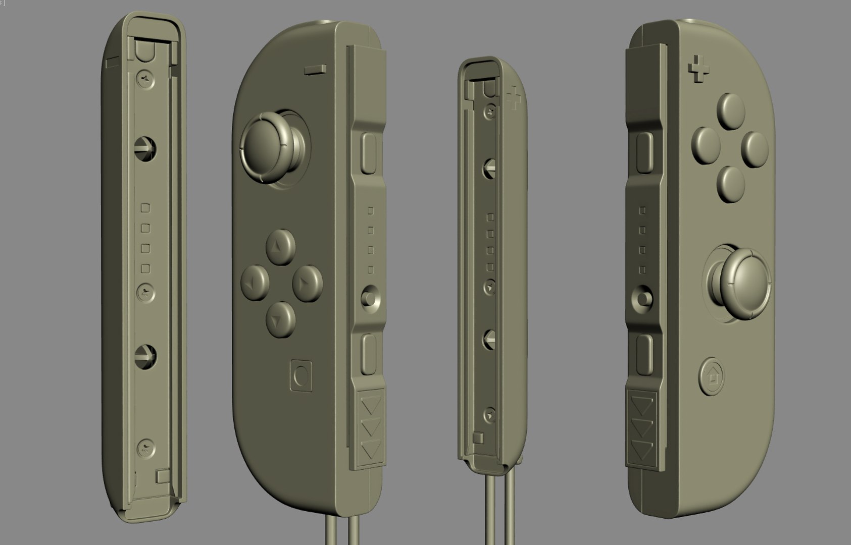 3D Nintendo Joycon Controllers Model - TurboSquid 1168360