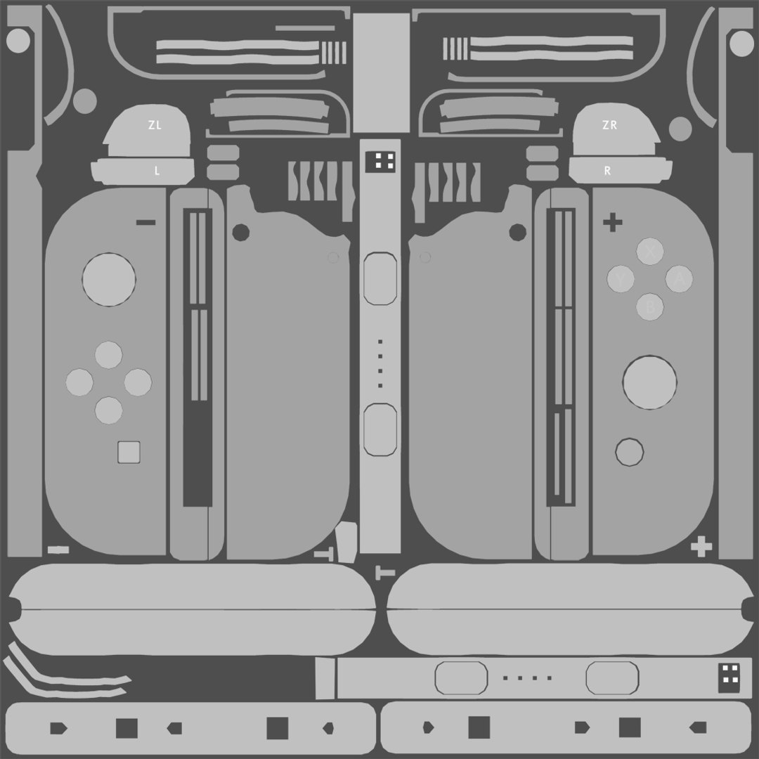 3D Nintendo Joycon Controllers Model - TurboSquid 1168360