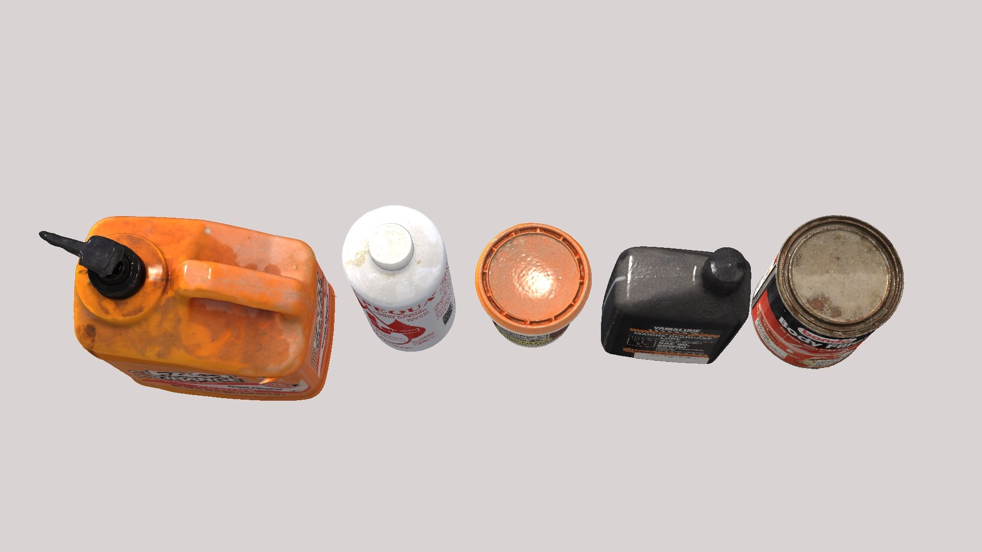 Old Garage Bottles Bundle 3D Model - TurboSquid 2161656