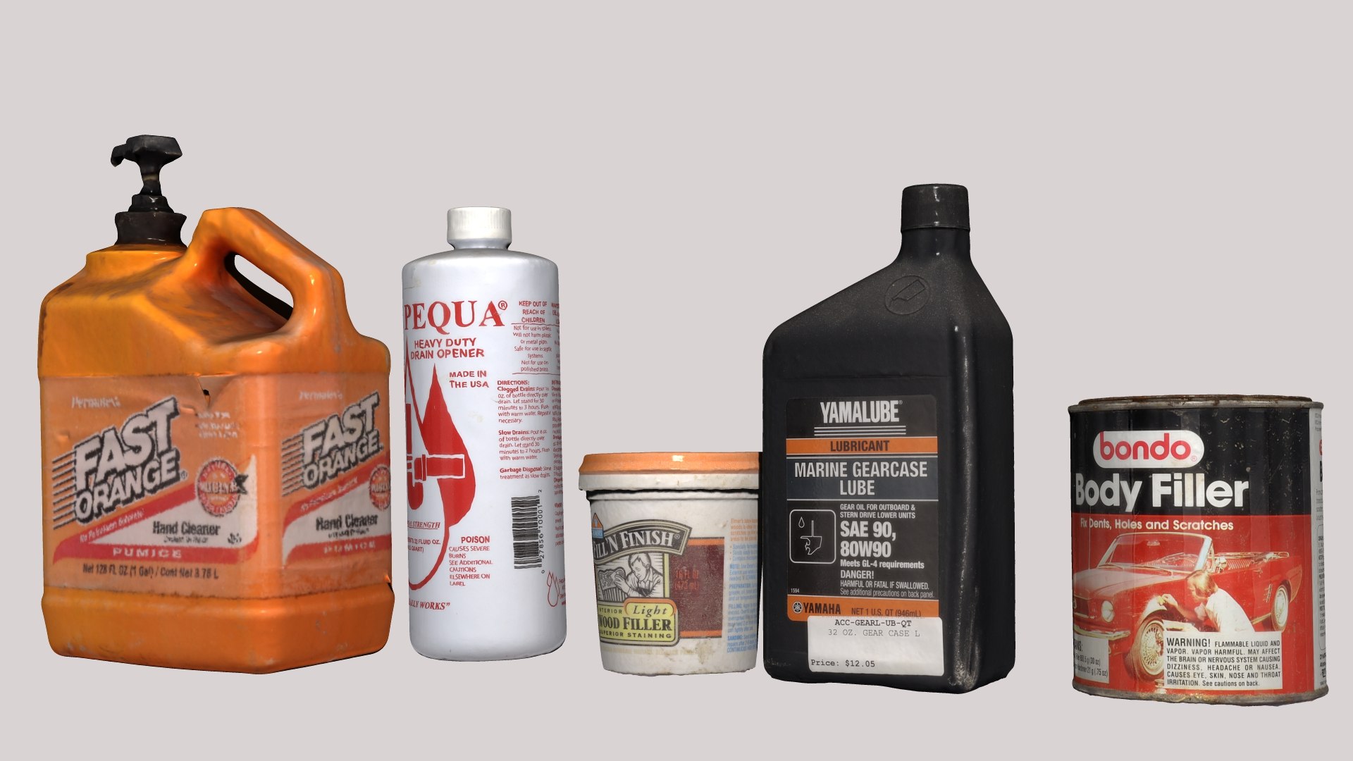 Old Garage Bottles Bundle 3D Model - TurboSquid 2161656