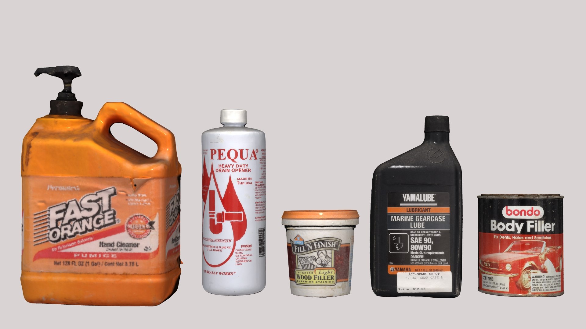 Old Garage Bottles Bundle 3D Model - TurboSquid 2161656