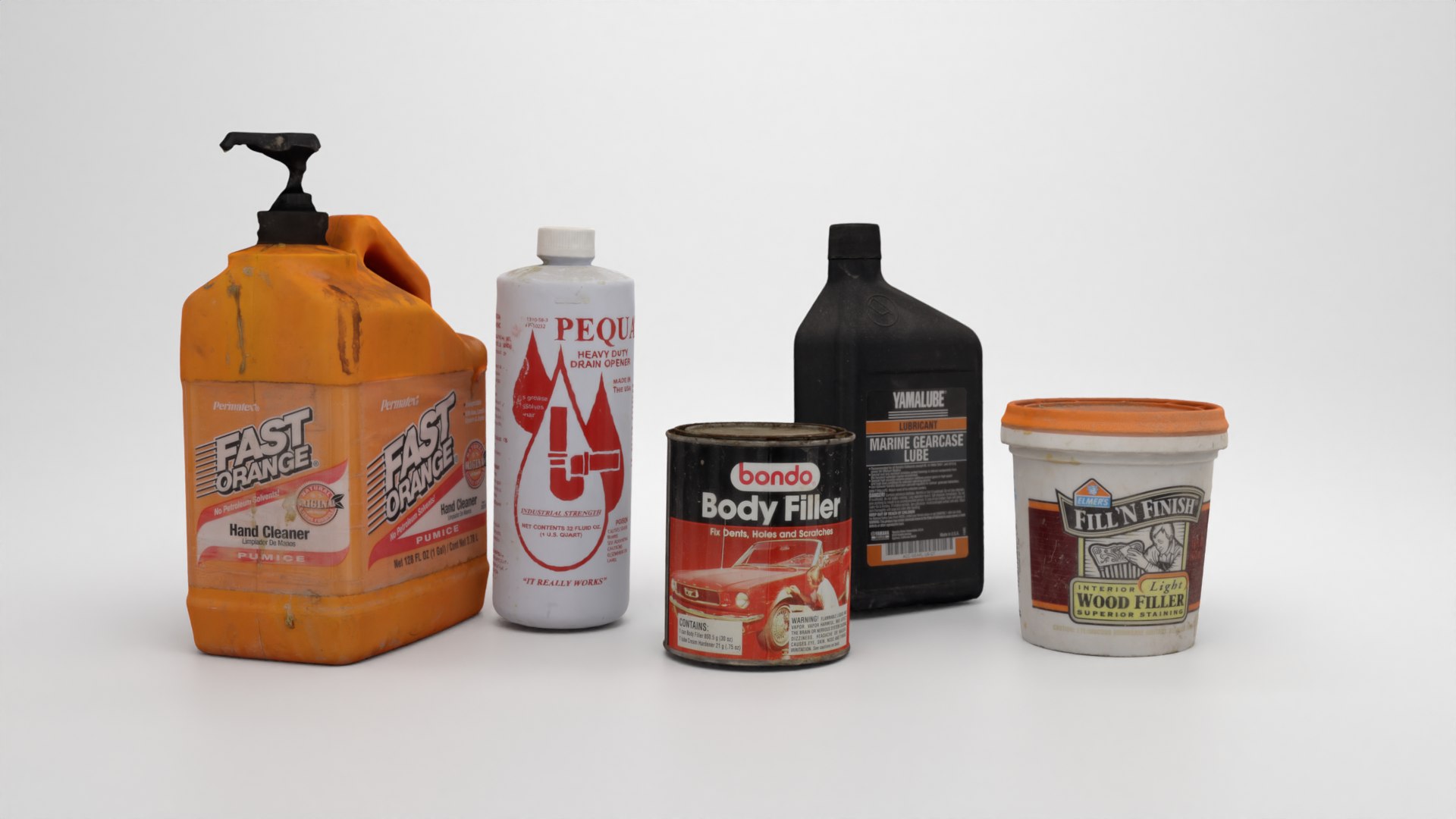 Old Garage Bottles Bundle 3D Model - TurboSquid 2161656