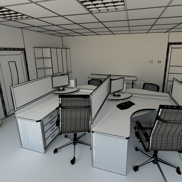 3d model office design