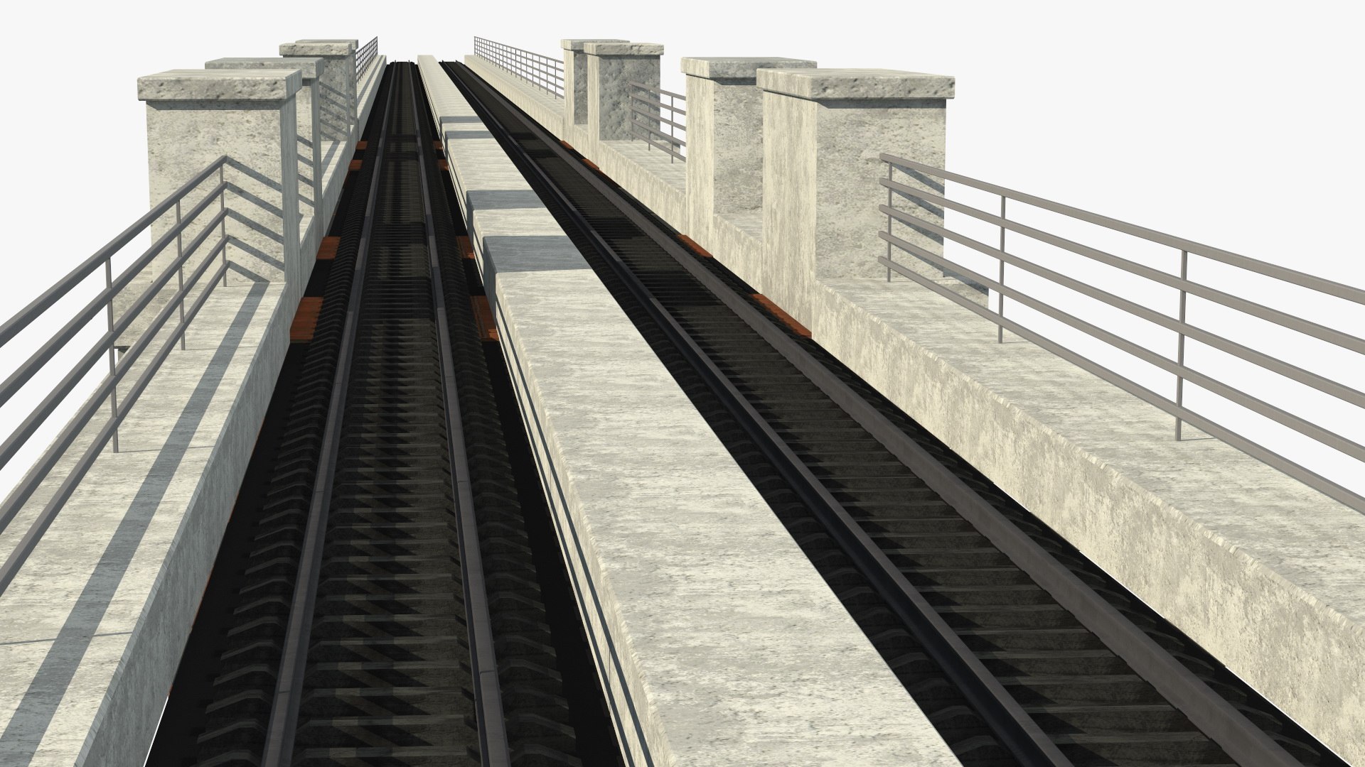 3D Brick Railway Bridge model - TurboSquid 2107325