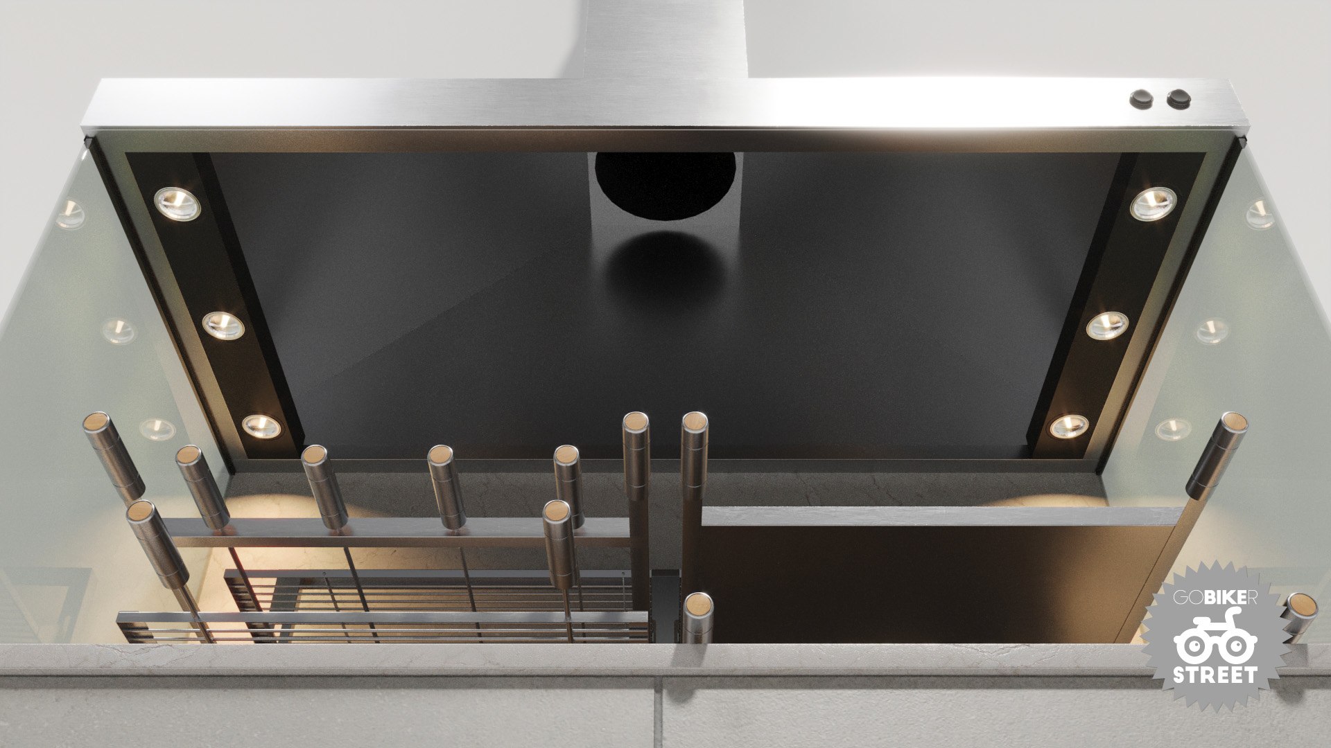 3D BBQ Gourmet Steel Glass Double Grill - TurboSquid 2158516