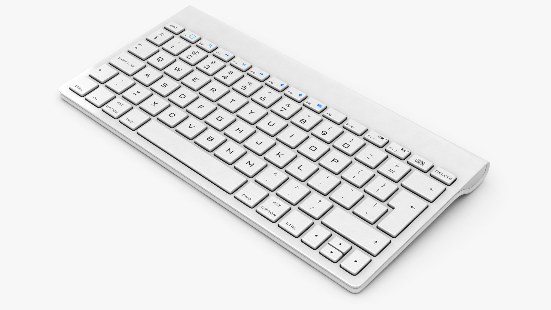 3d Model Wireless Keyboard Genius Keys