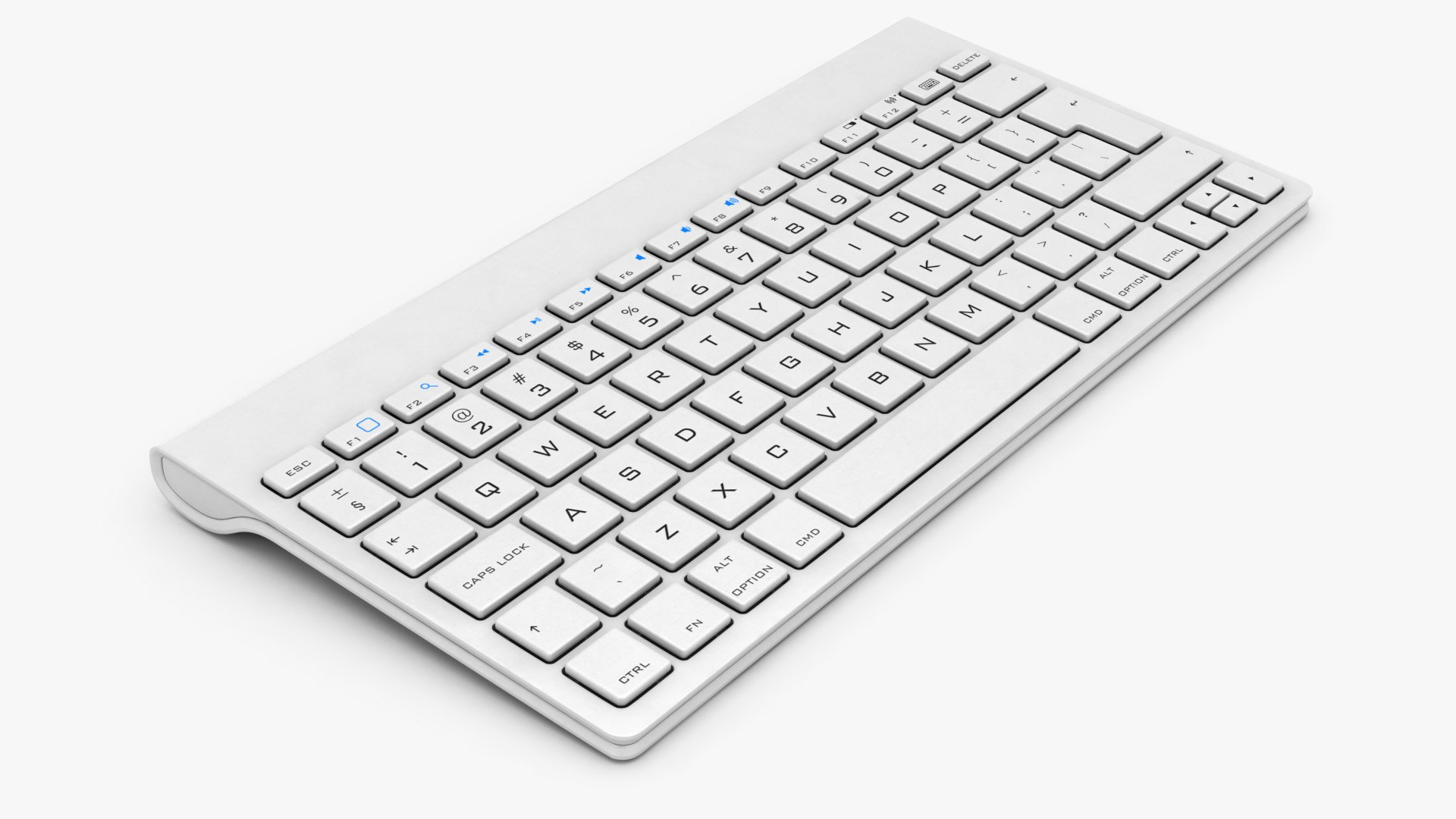 3d Model Wireless Keyboard Genius Keys